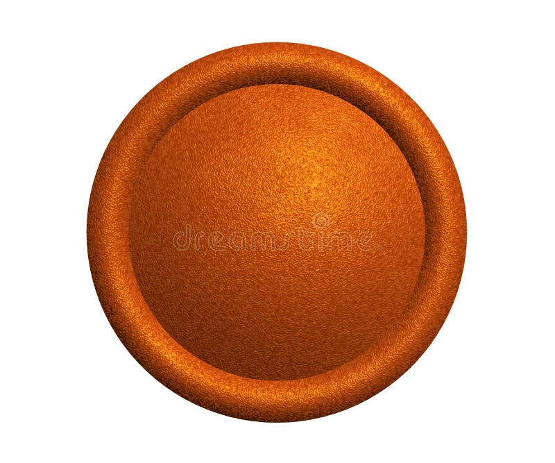 Orange button stock illustration. Illustration of circular - 5350053