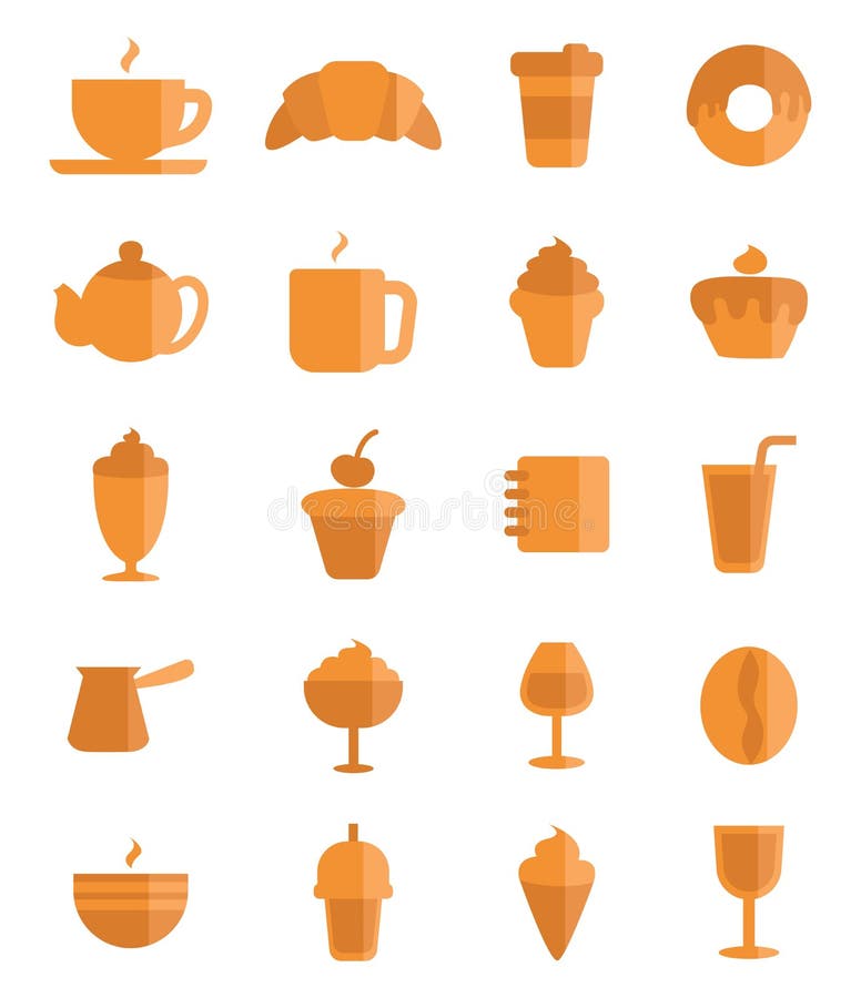 Orange cafe, icon stock vector. Illustration of cocktail - 261073131