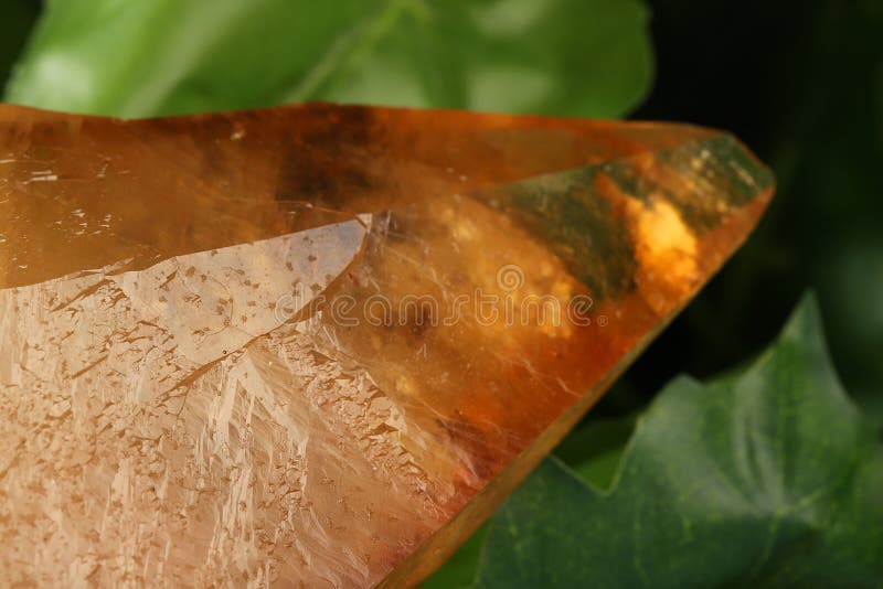 Orange Calcite from Mexico Geology Rock Stone Stock Image - Image of ...