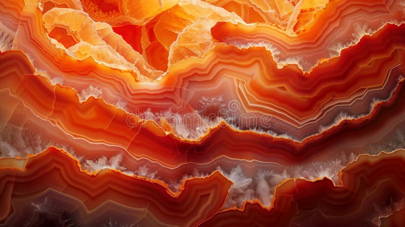 Orange Carnelian Surface As Background for Artistic Prints. Horizontal ...