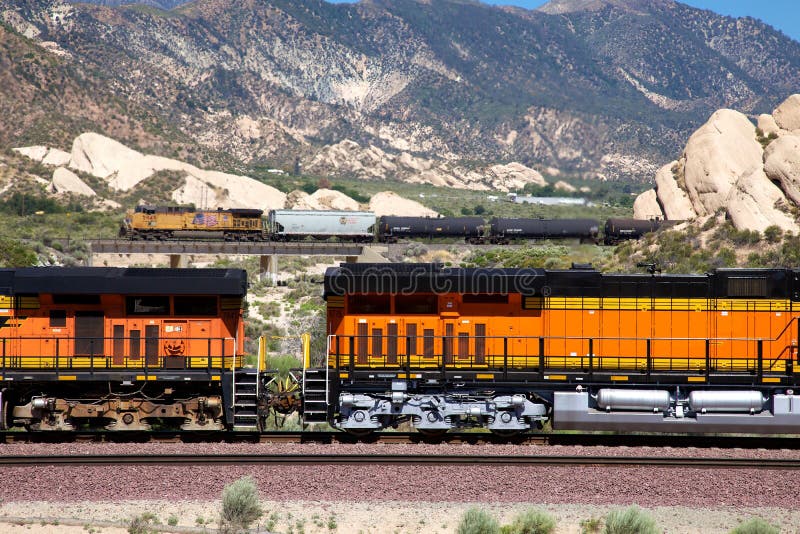 Orange Carriages of a Train Carrying Oil Editorial Image - Image of ...