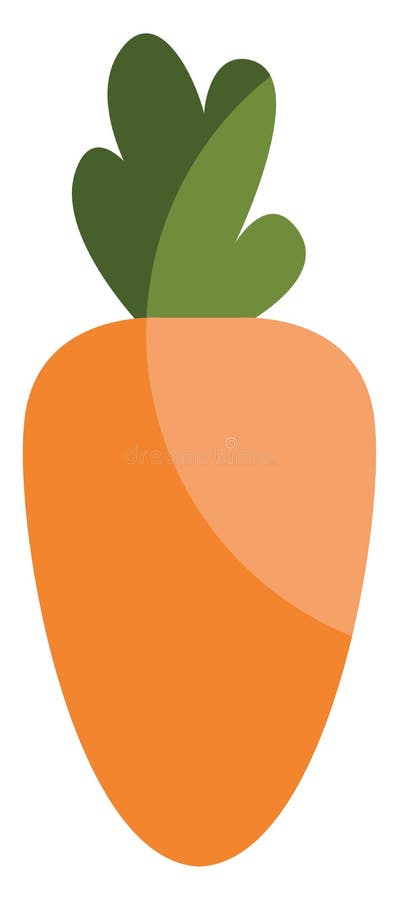 Orange carrot, icon stock vector. Illustration of root - 259400206