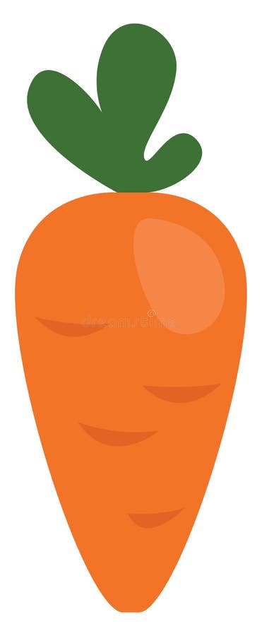 Orange carrot, icon stock vector. Illustration of carrot - 261077793