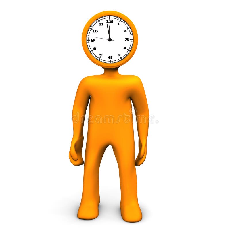 Clock Head stock illustration. Illustration of running - 30014097