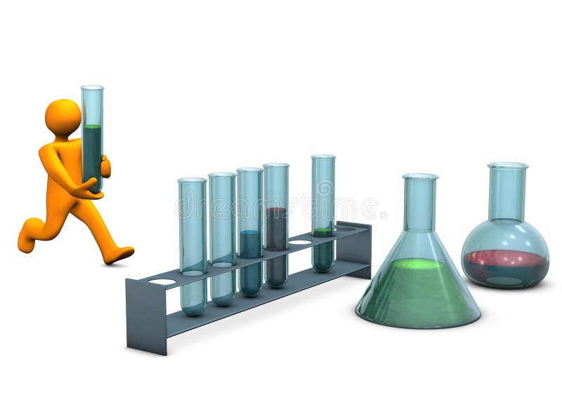 Run Chemical Experiment stock illustration. Illustration of assay ...