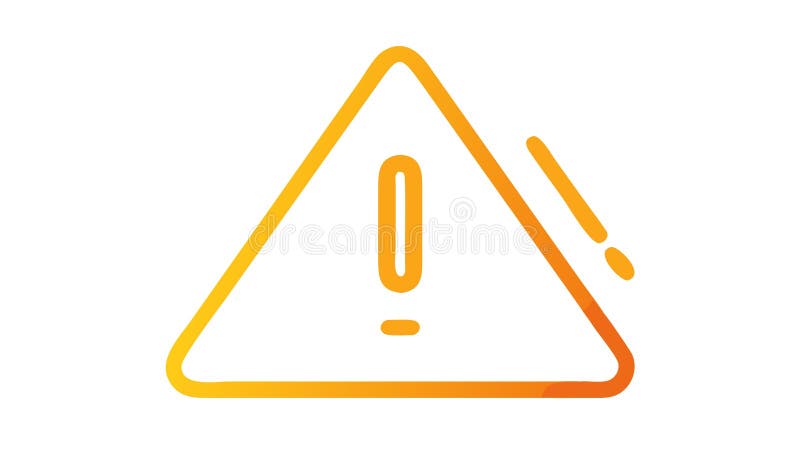 Orange Caution Sign Warning, Alert Hazard, Vector Design Generative AI ...
