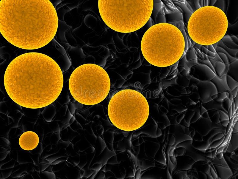 T-Cells of the Immune System Attacking Growing Cancer Cells Stock ...