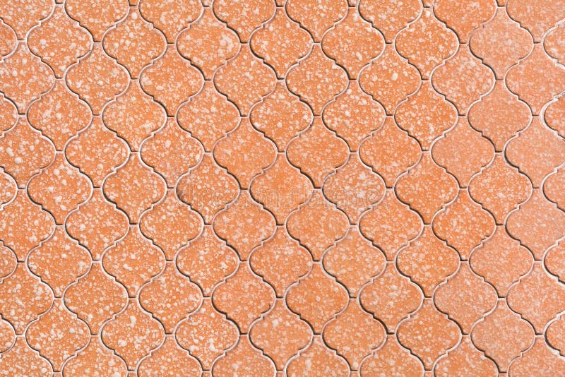 Orange Ceramic Mosaic Pattern. Stock Photo - Image of colorful, crack ...