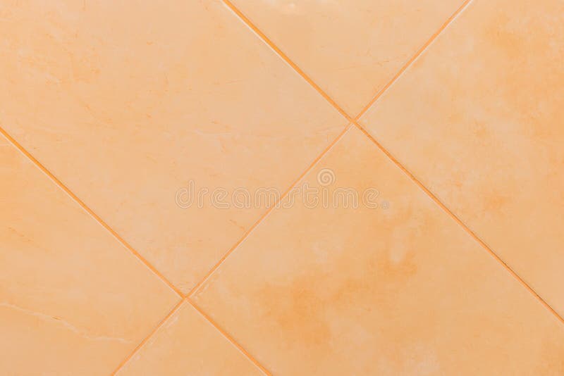 Orange Ceramic Tile Floor or Wall in Bathroom Texture Background Stock ...