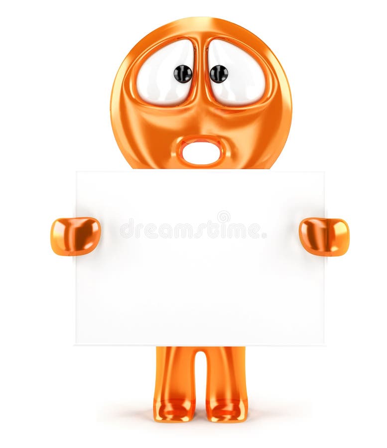 Orange character stock illustration. Illustration of cheerful - 13219868