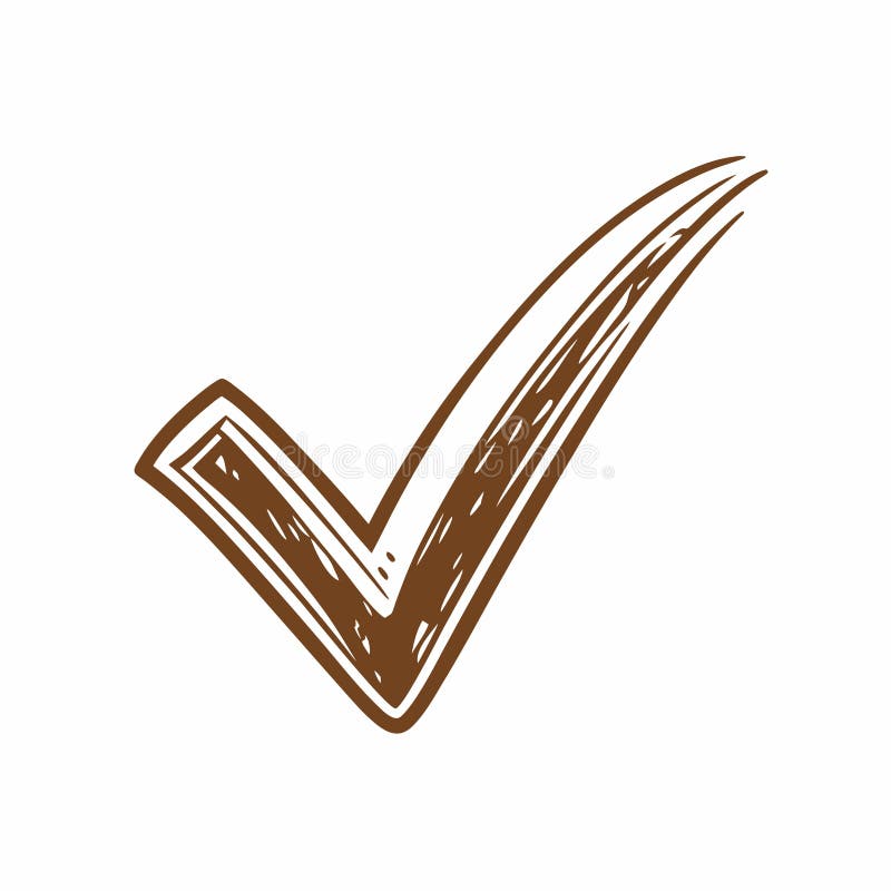 Orange check mark stock image. Illustration of correct - 329949905