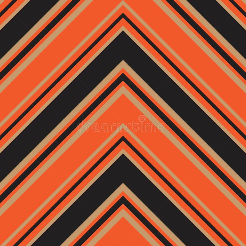 Orange Chevron Diagonal Stripes Seamless Pattern Background Stock ...