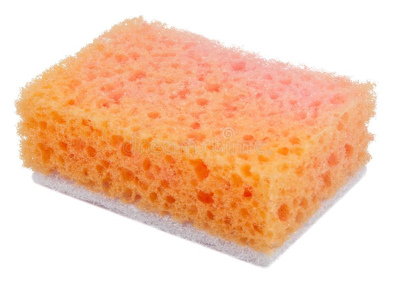 Orange China sponge stock photo. Image of wash, close - 18373256