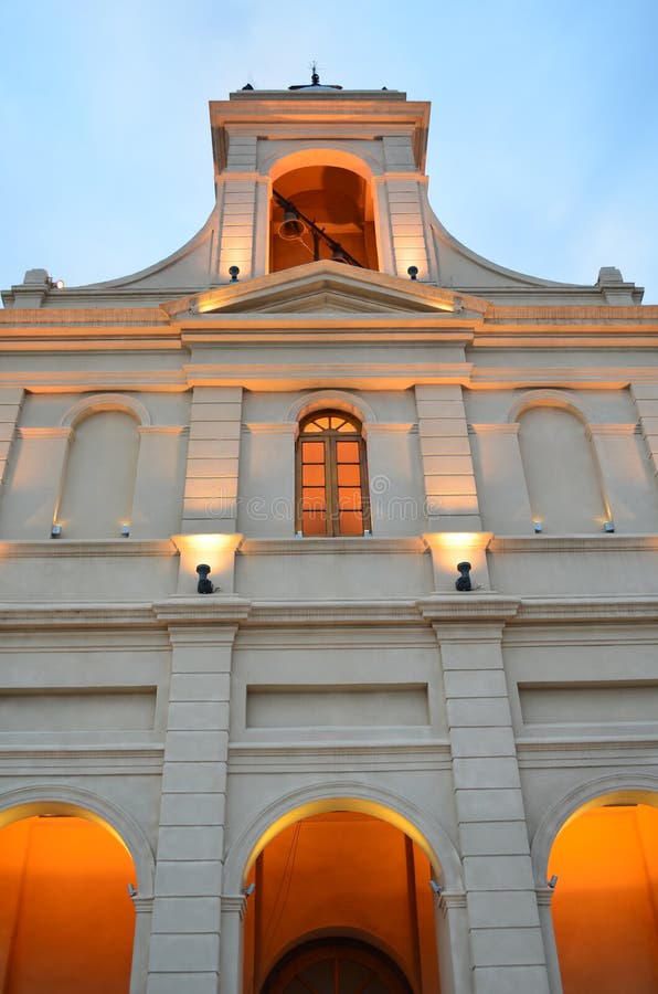 Orange church facade stock photo. Image of pope, place - 37277658