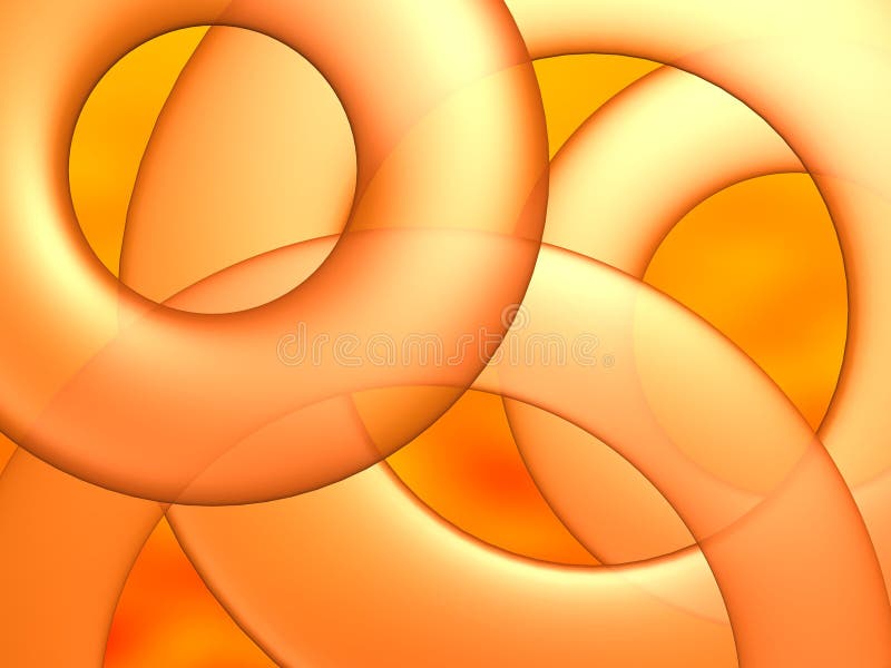 Orange circle abstract stock illustration. Illustration of geometric ...