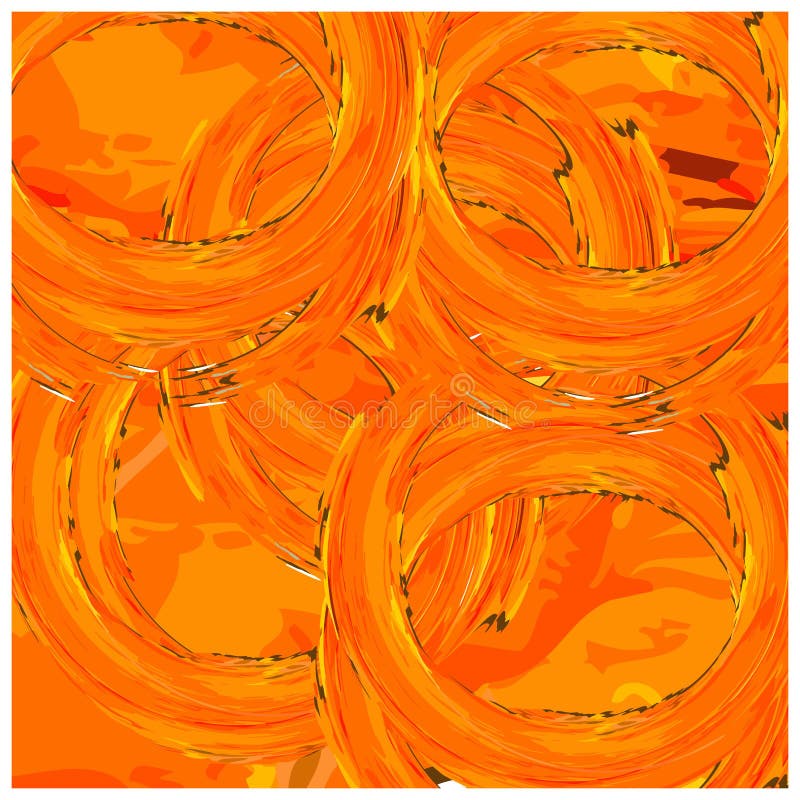 Orange Circle Abstract Background, Vector Illustration. Stock Vector ...