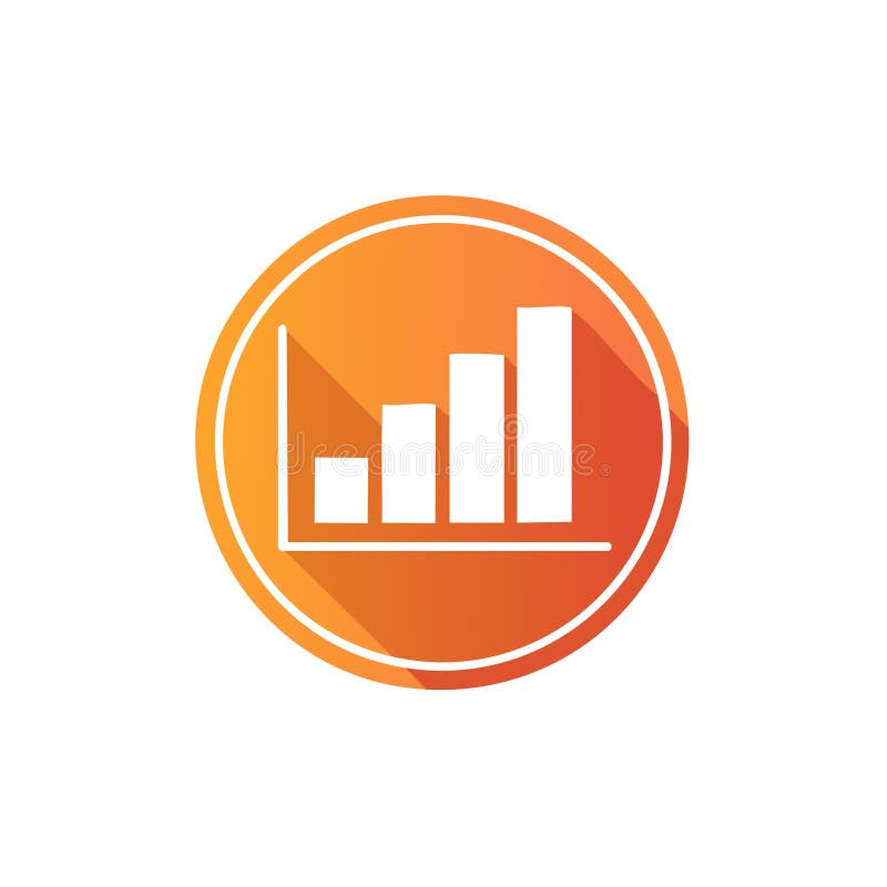 Orange Circle with Growing Graph Icon Symbolizing Positive Growth ...