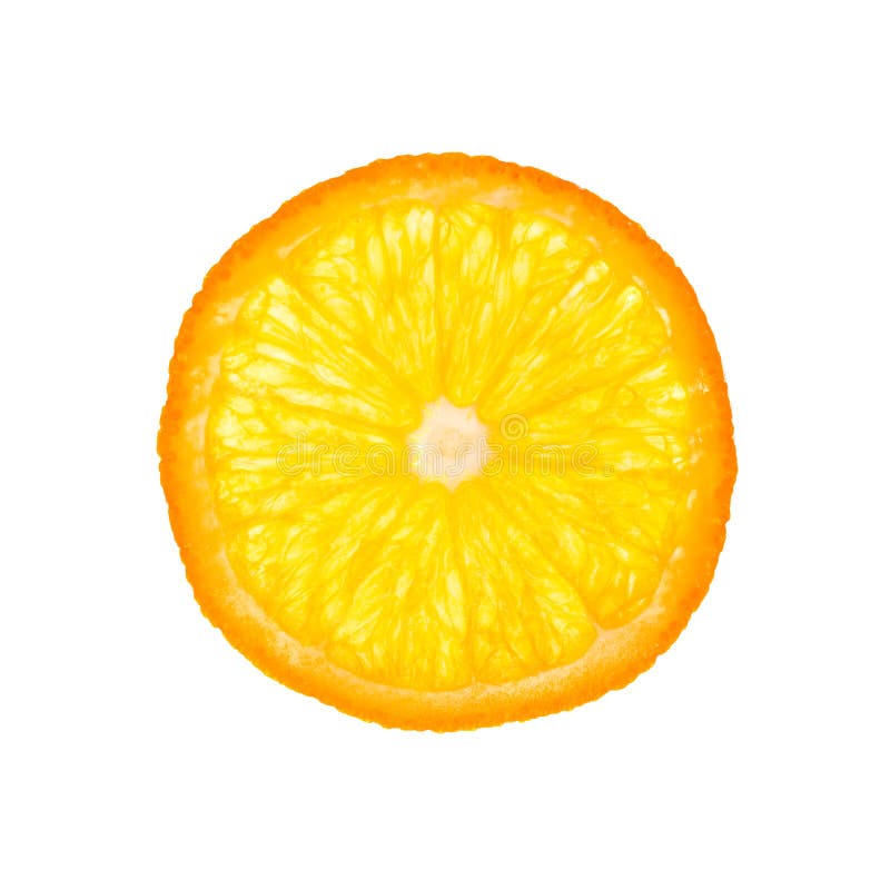 Orange Circle on White Background Stock Image - Image of diet, isolate ...