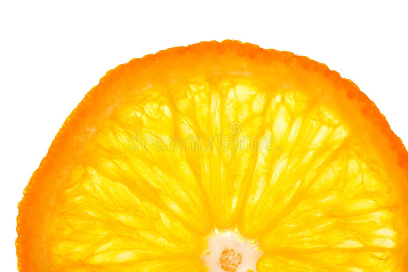Orange Circle on White Background Stock Photo - Image of slice, citron ...