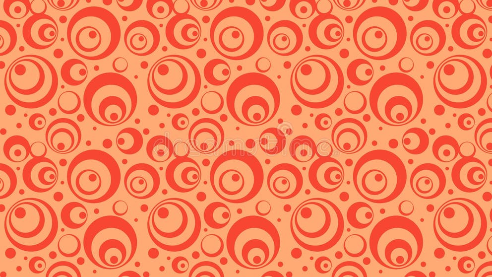 Orange Circle Pattern Background Stock Vector - Illustration of ...