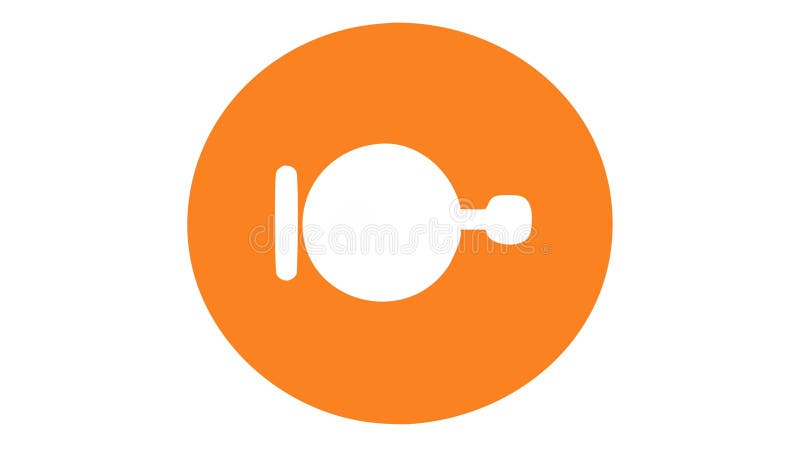 Orange Circle with Spotlight Icon for Focus , Vector Design Generative ...