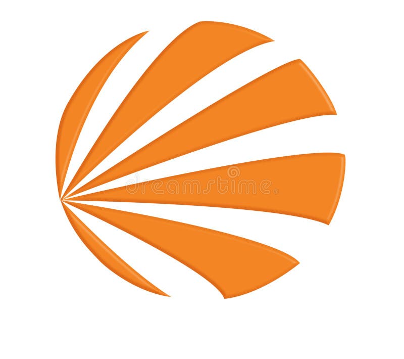 Orange Circle Symbol Logo Illustration Stock Vector - Illustration of ...