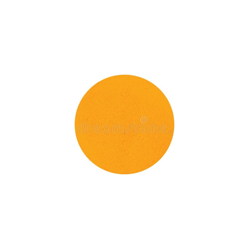 Orange Circle on a White Background Stock Illustration - Illustration ...