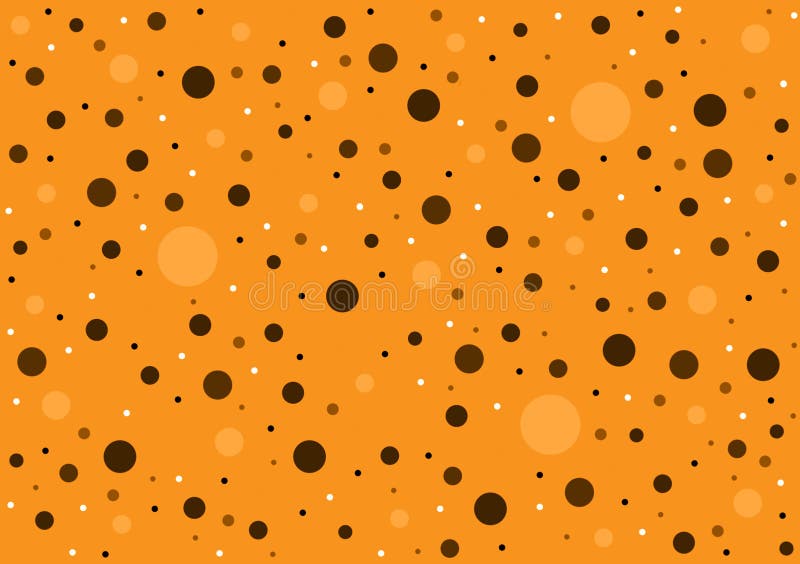 Orange Circles in a Bright Textile Seamless Pattern Stock Vector - Illustration of illustrator ...