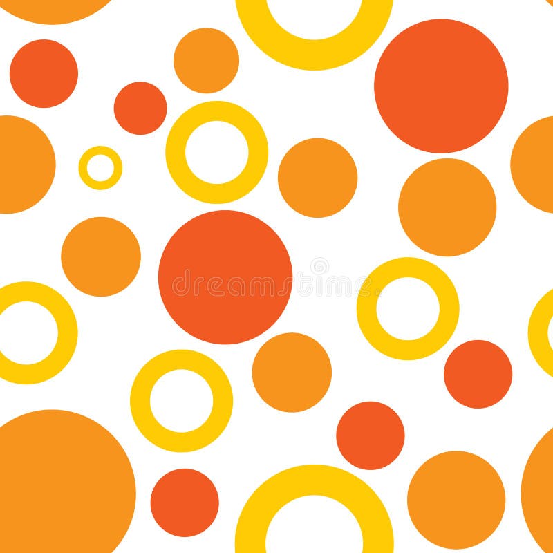 Orange Circles.Abstract Pattern. Stock Illustration - Illustration of ...