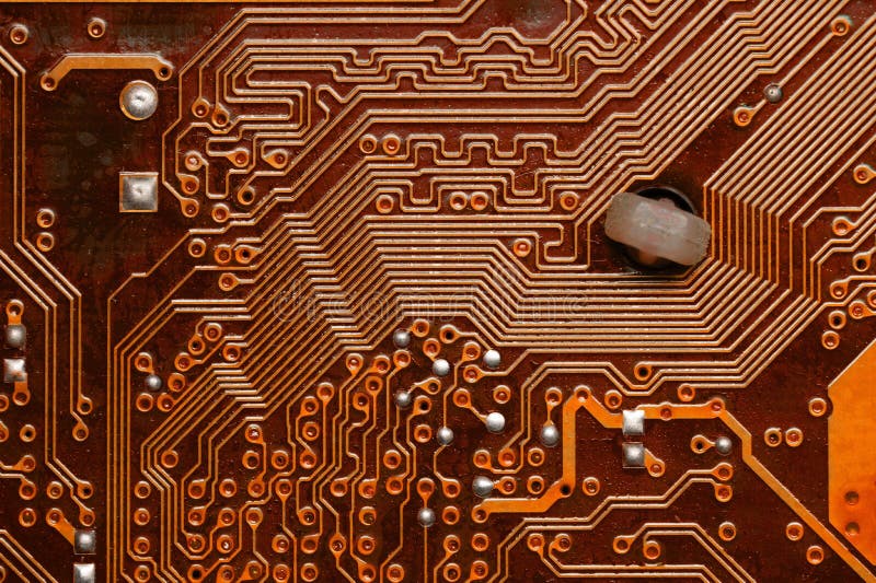 Orange Circuit Board, Electronic Computer Hardware Technology ...