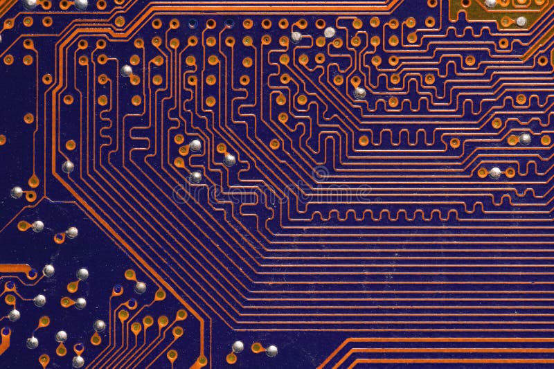 Orange Circuit Board, Electronic Computer Hardware Technology ...