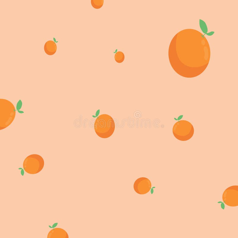 Orange Citrus Fruit Background Design Template. Orange Fruit Cartoon ...