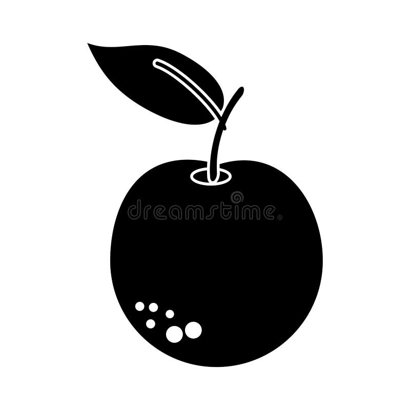 Orange Citrus Fruit Icon Pictogram Stock Vector - Illustration of ...