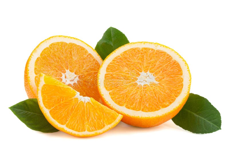 Orange Citrus Slice on White Stock Image - Image of ingredient, organic ...