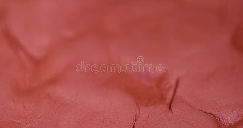 Orange Clay for Modeling and Modeling of Various Products Stock Footage ...