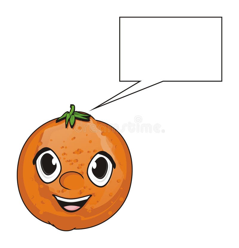 Orange with clean sign stock illustration. Illustration of green - 89789979