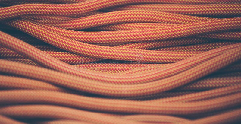 Orange climbing rope stock photo. Image of moving, climber - 147044760
