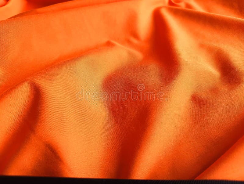 Orange Cloth Background, Fabric Texture Gold Color Pattern Silk ...