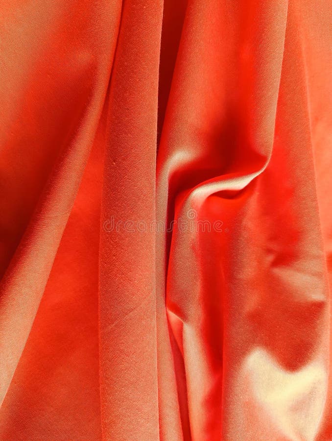 Orange Cloth Background, Fabric Texture Gold Color Pattern Silk ...