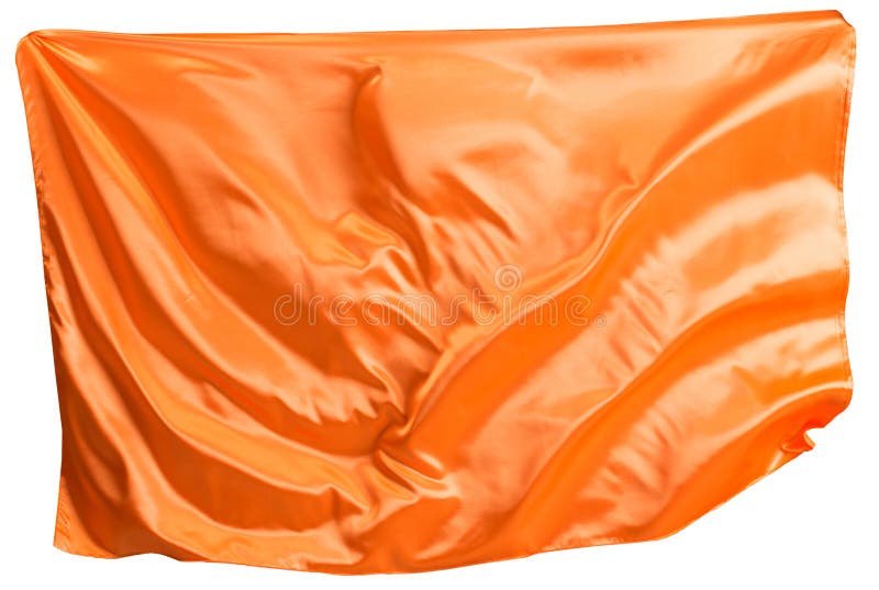Orange cloth flutters stock photo. Image of decoration - 278876620