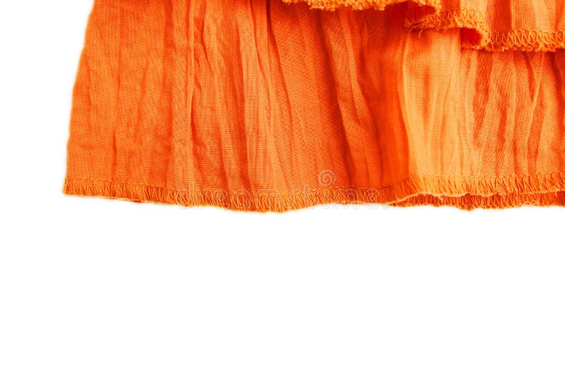 Orange Clothing Fabric Texture. Top View of Orange Cloth Textile ...