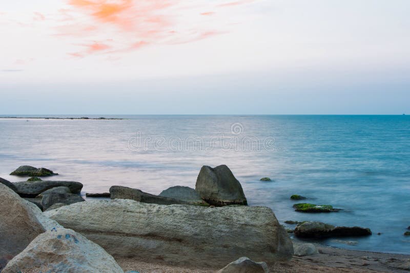 Orange cloud over sea stock image. Image of italia, background - 60038597