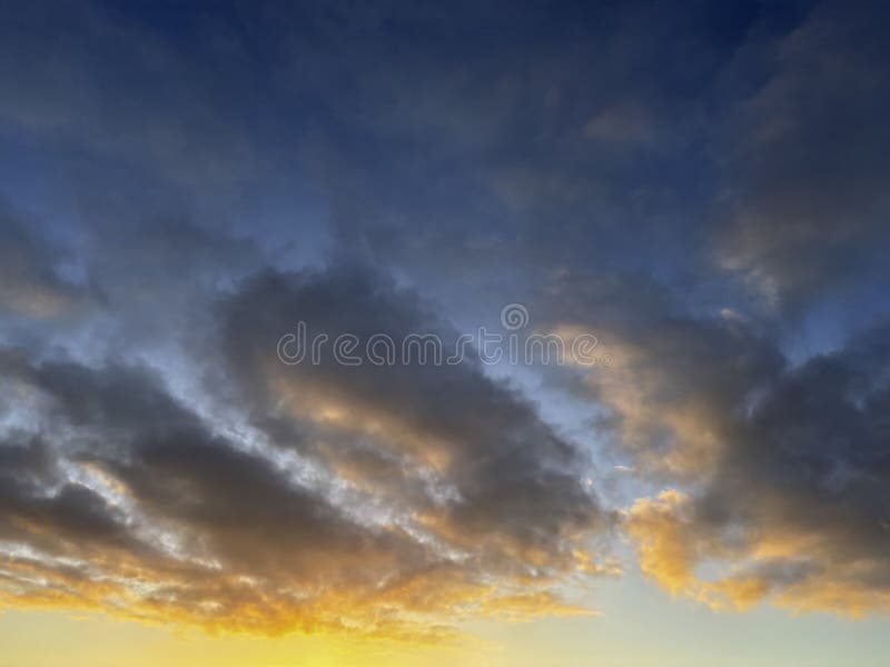 Orange Clouds at Dawn for Use As a Background Texture Stock Image ...