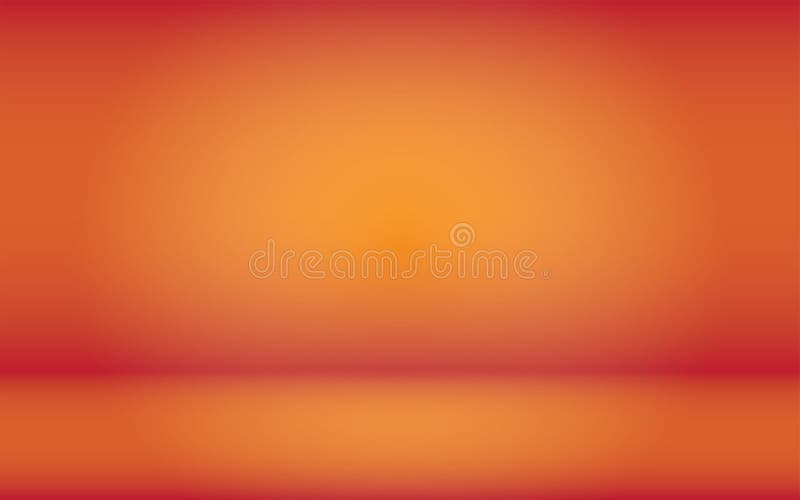 Orange Color Background Studio Vector Illustration Simple Design Stock ...