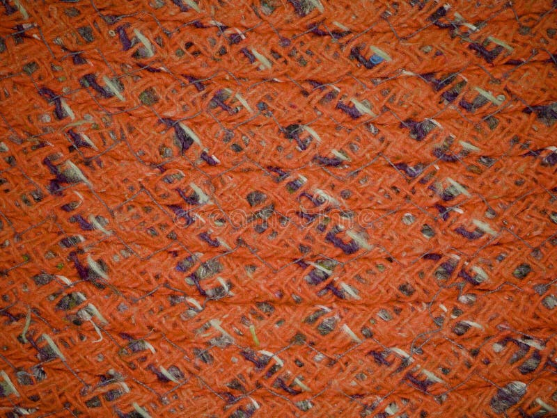 Orange Color Cloth Texture with Mixed Design Stock Image - Image of ...