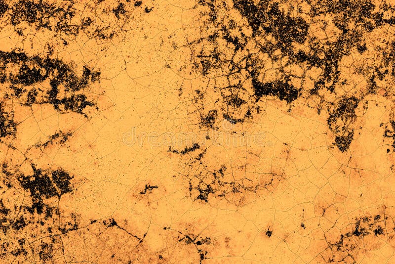Abstract Orange Color Concrete Grunge Texture with Crack Lines Stock ...