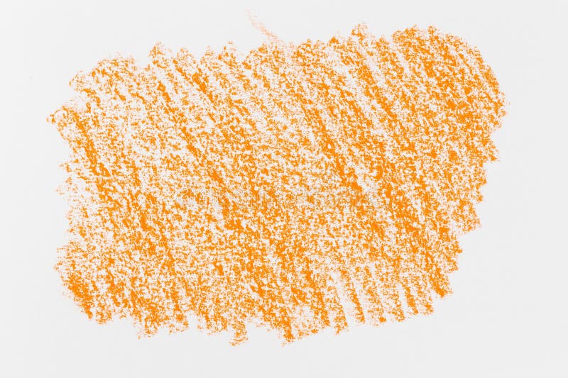 Orange Color Crayon Hand Drawing Texture Stock Image - Image of ...