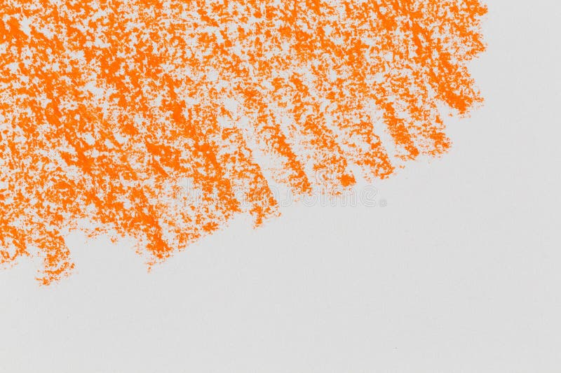 Orange Color Crayon Hand Drawing Texture Stock Photo - Image of orange ...