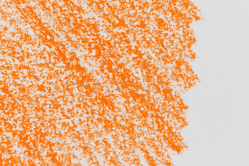 Orange Color Crayon Hand Drawing Texture Stock Photo - Image of texture ...
