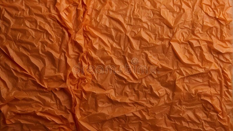 Orange Color Creased Paper Tissue Background Texture Stock Illustration ...